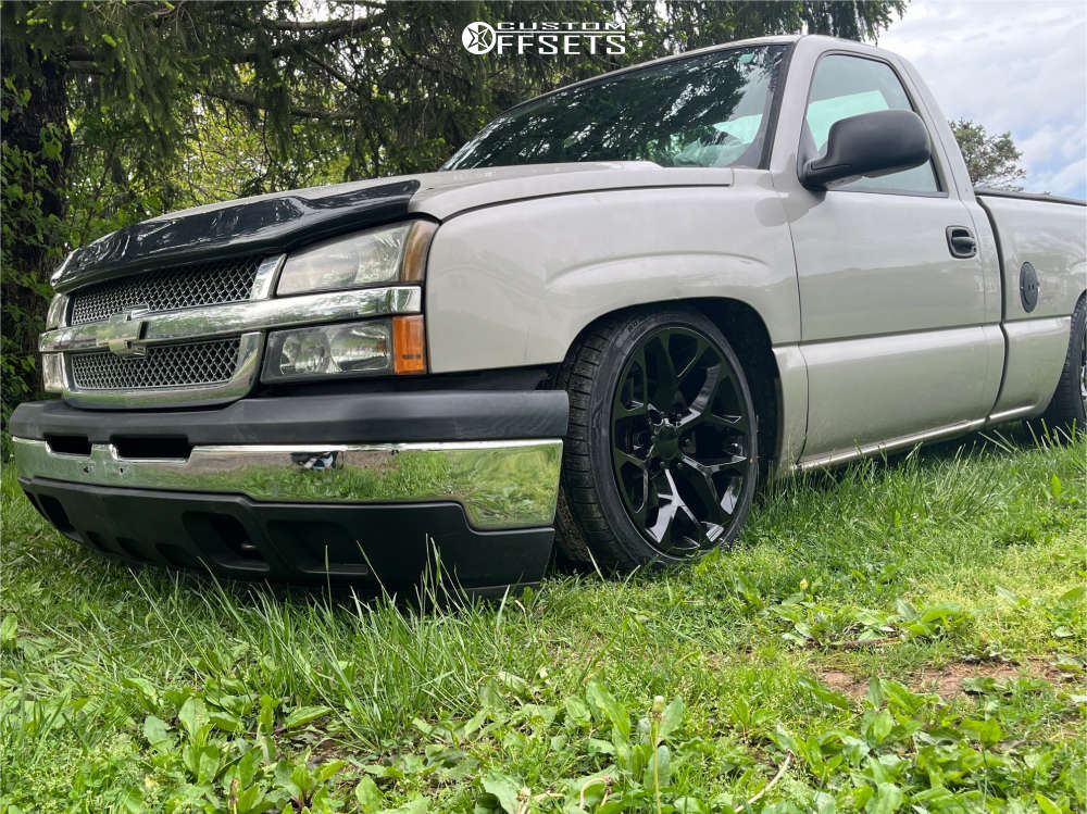 2006 Chevrolet Silverado 1500 with 20x9 24 Impact Replicas Snowflake ...