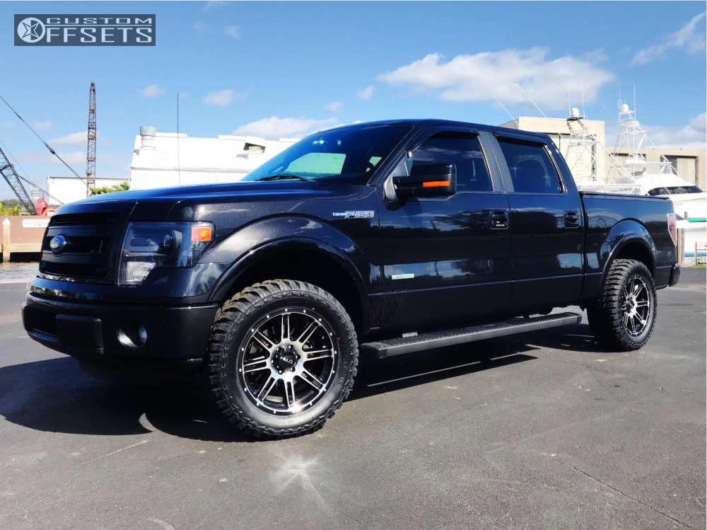 2014 Ford F-150 with 20x9 Helo He900 and 33/12.5R20 Road One Cavalry M ...