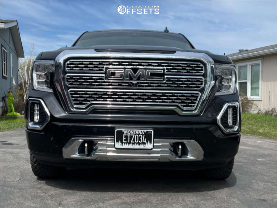 2019 GMC Sierra 1500 with 22x9 24 Impact Replicas Snowflake and 285 ...