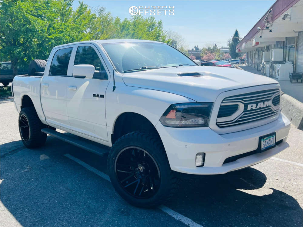 2014 Ram 1500 with 22x12 -44 GT Offroad Aggression and 35/12.5R22 AMP ...