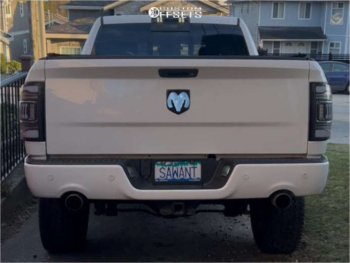 2014 Ram 1500 with 22x12 -44 GT Offroad Aggression and 35/12.5R22 AMP ...