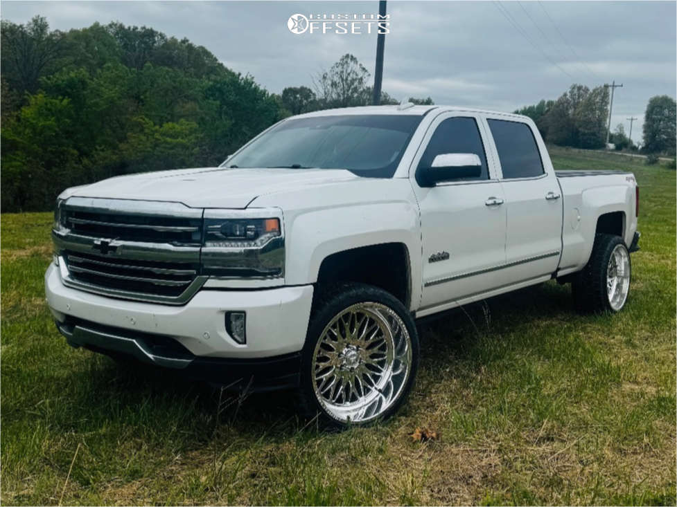 2018 Chevrolet Silverado 1500 with 24x12 -40 American Force Extort SS ...