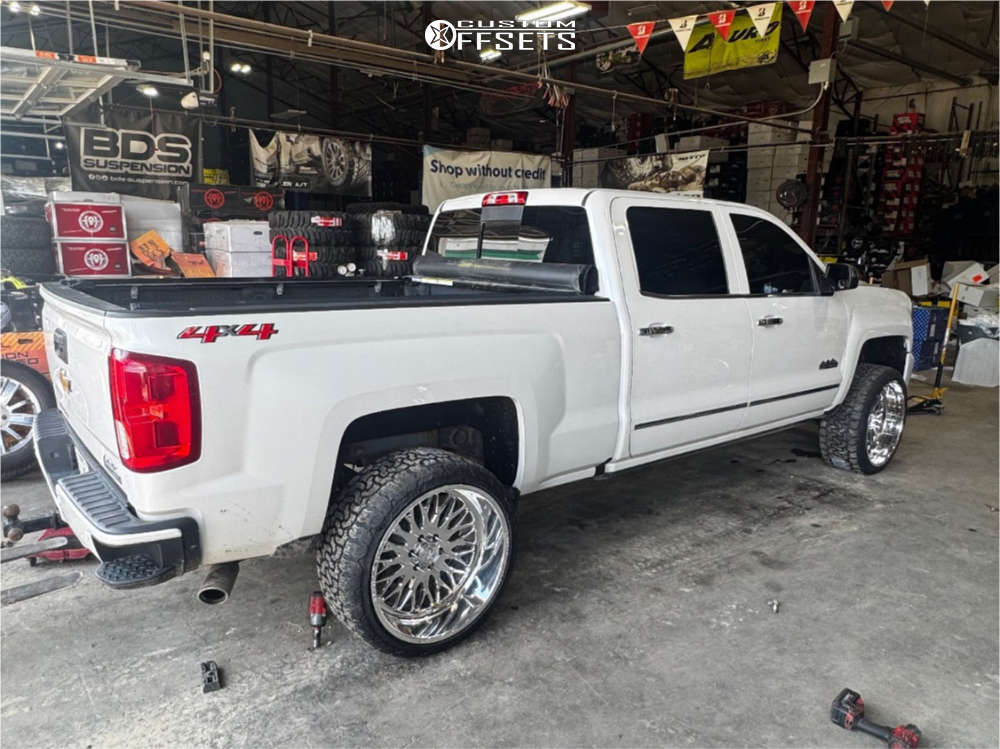 2018 Chevrolet Silverado 1500 with 24x12 -40 American Force Extort SS ...