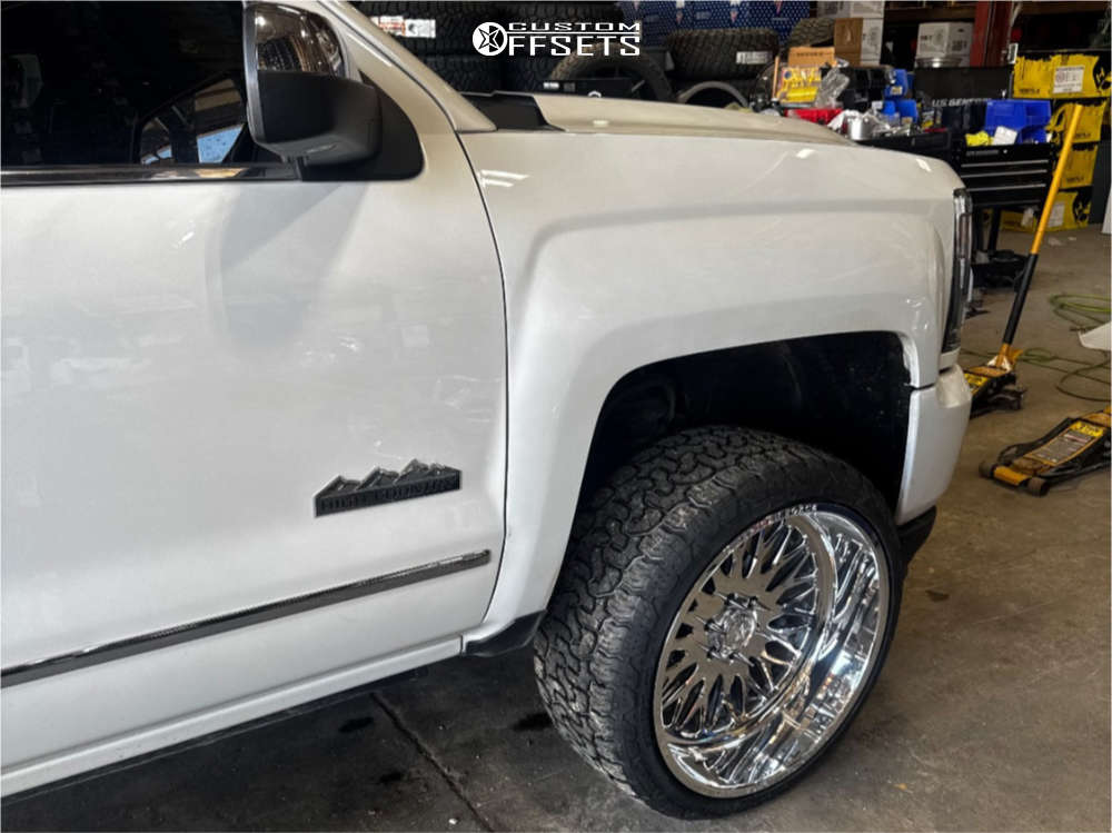 2018 Chevrolet Silverado 1500 with 24x12 -40 American Force Extort SS ...
