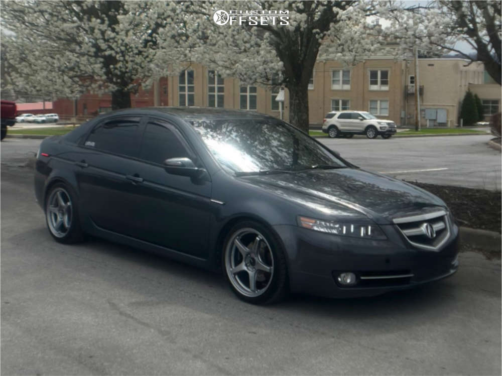 2007 Acura TL with 18x8.5 38 Enkei Ts-5 and 235/40R18 General G-max As ...