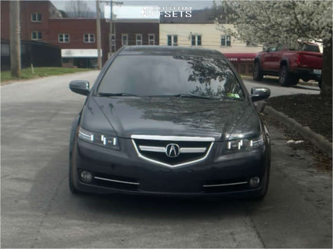 2007 Acura TL with 18x8.5 38 Enkei Ts-5 and 235/40R18 General G-max As ...