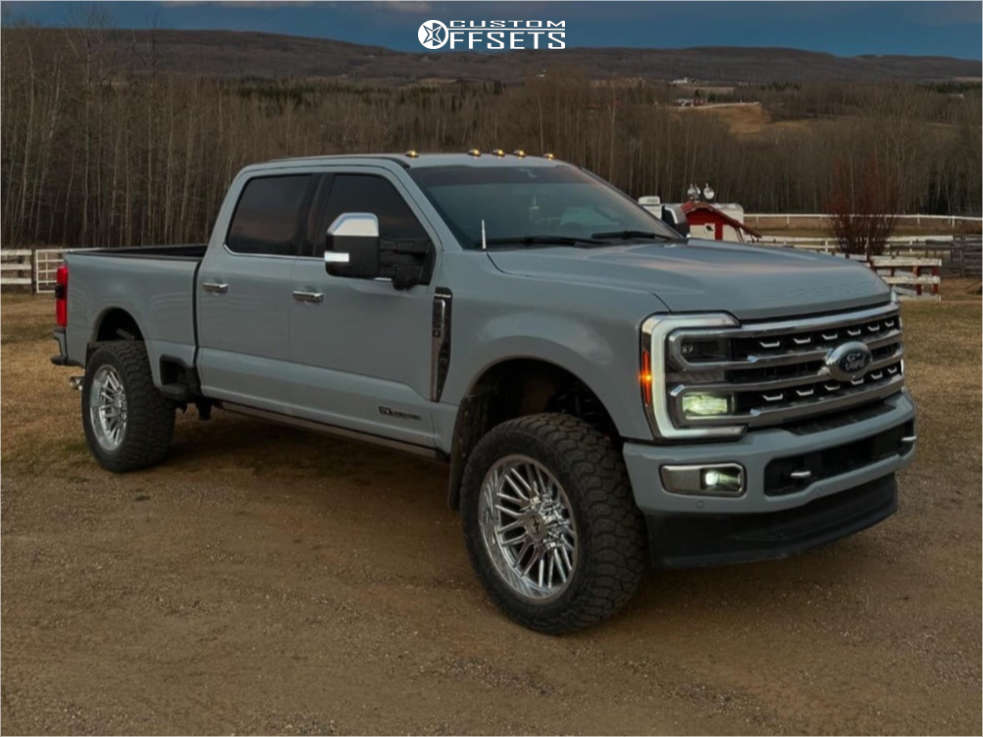 2024 Ford F-350 Super Duty with 22x10 -18 XF Offroad Xf-240 and 35/12 ...