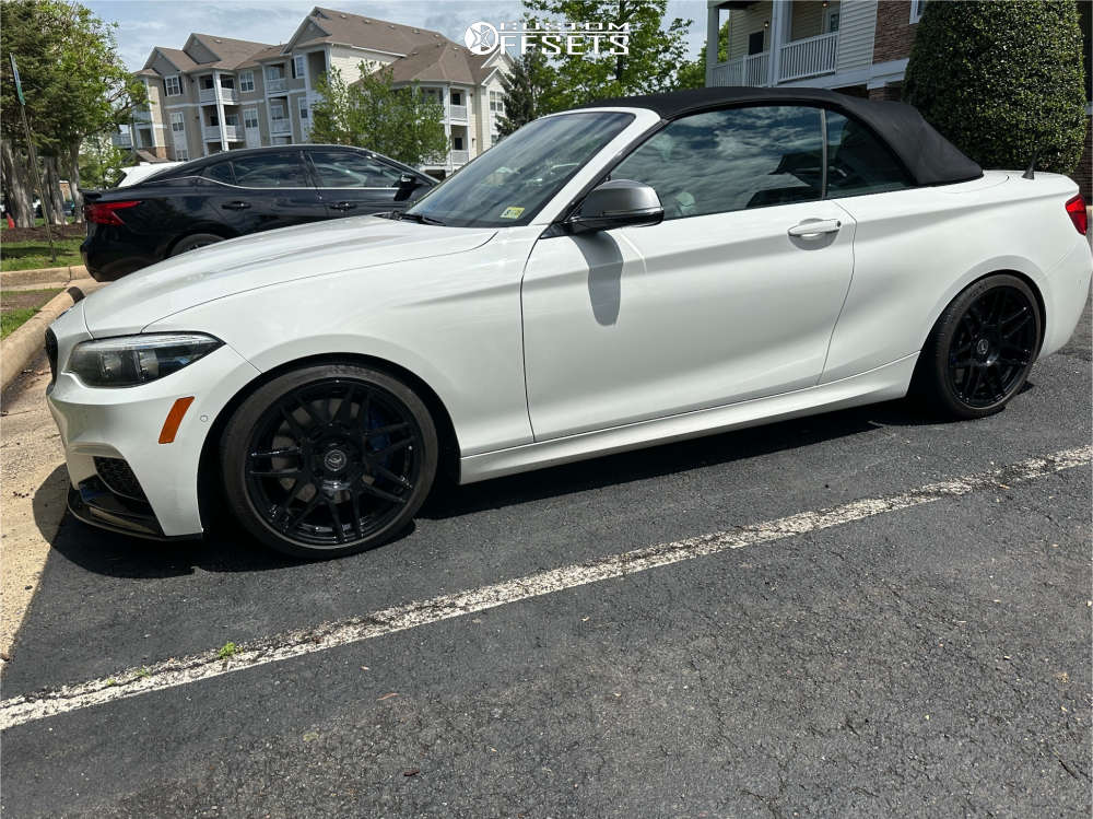 2018 BMW M240i with 18x8.5 35 Forgestar F14 and 225/40R18 Michelin ...