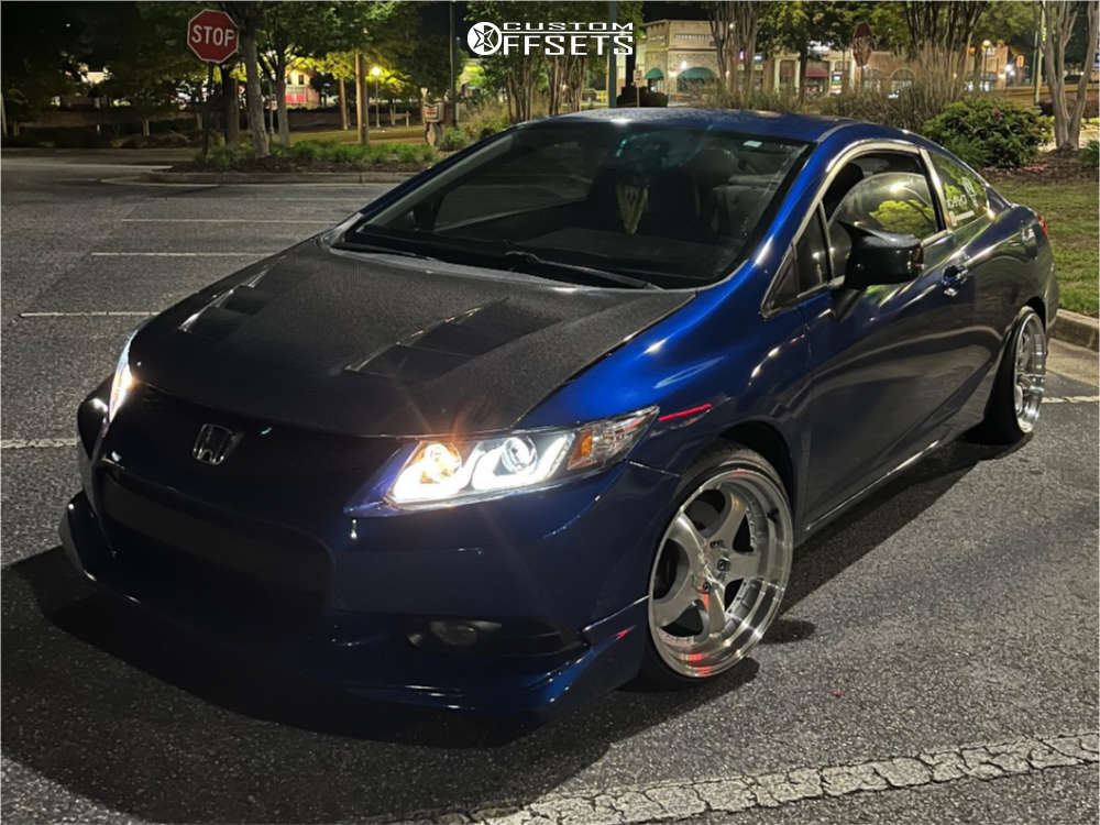 2013 Honda Civic With 18x95 30 Aodhan Ah03 And 21535r18 Kosic Drs 7