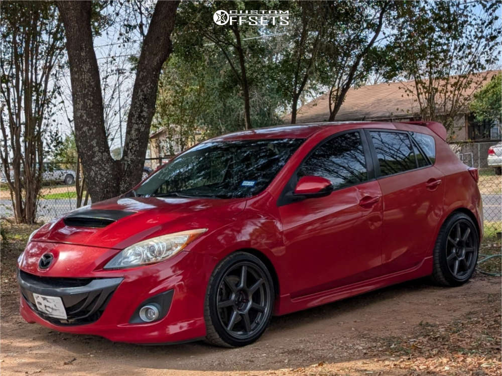 2011 Mazda 3 with 18x9 38 Konig Ultraform and 225/40R18 BFGoodrich G ...