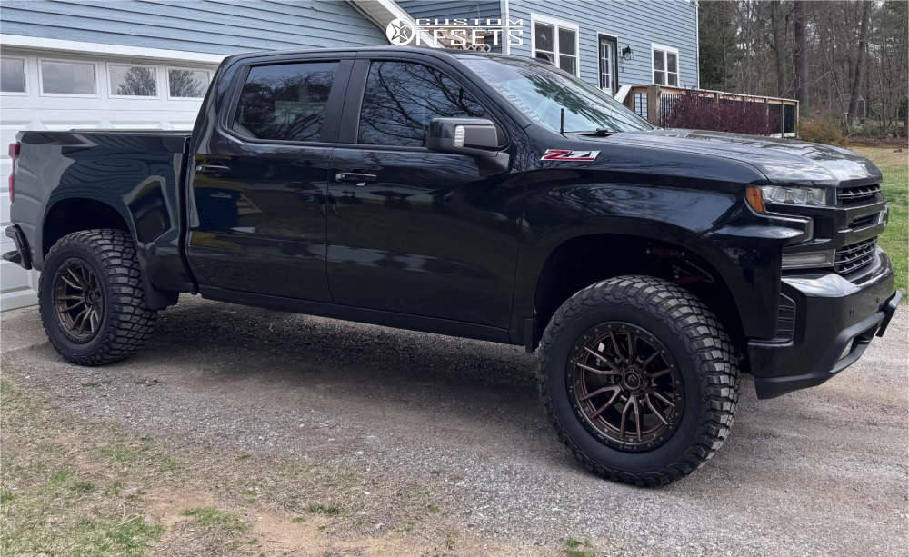 2019 Chevrolet Silverado 1500 with 20x10 -18 Fuel Rebel 6 and 35/12 ...