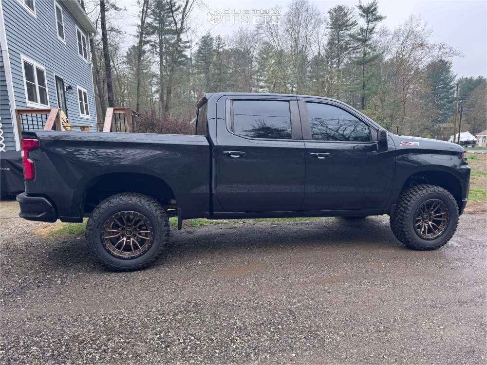 2019 Chevrolet Silverado 1500 with 20x10 -18 Fuel Rebel 6 and 35/12 ...