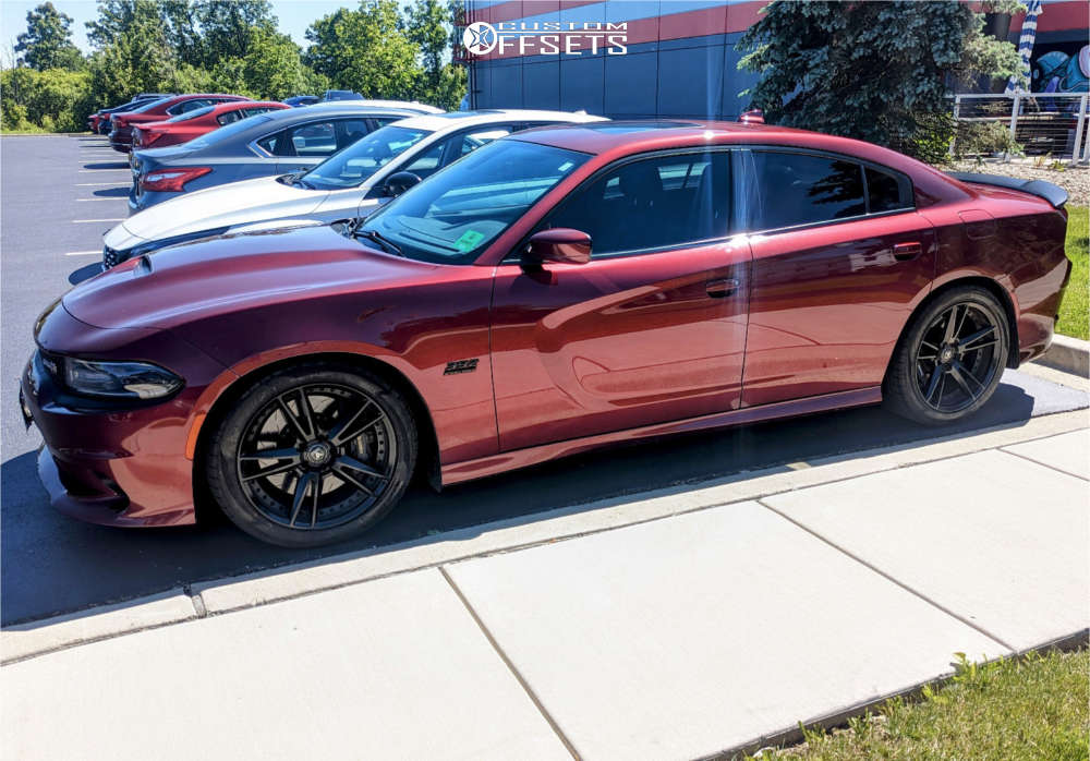 2018 Dodge Charger with 20x9 15 Asanti Black Abl-33 and 275/40R20 ...