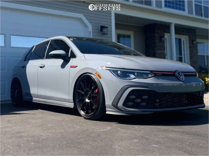 2024 Volkswagen GTI with 19x8.5 45 Rotiform Dtm and 235/35R19 Goodyear ...