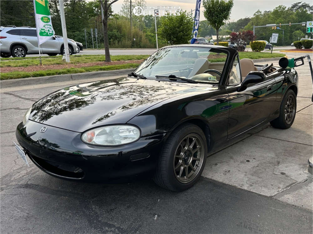 1999 Mazda Miata with 15x9 35 Konig Dekagram and 195/50R15 Toyo Tires ...