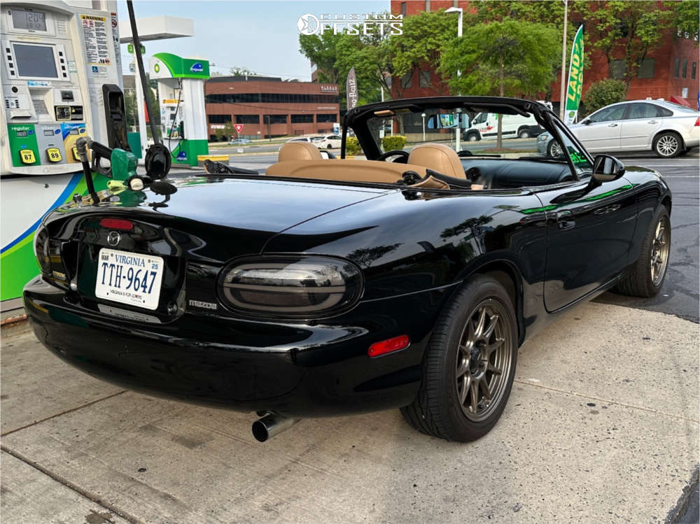 1999 Mazda Miata with 15x9 35 Konig Dekagram and 195/50R15 Toyo Tires ...
