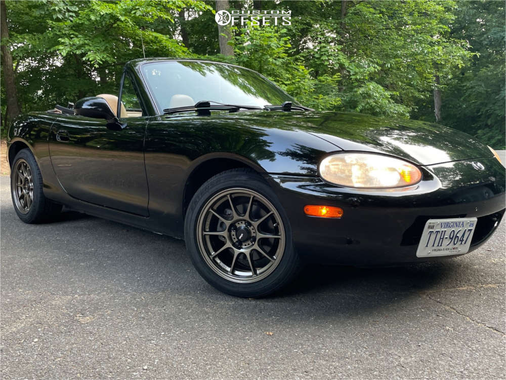 1999 Mazda Miata with 15x9 35 Konig Dekagram and 195/50R15 Toyo Tires ...
