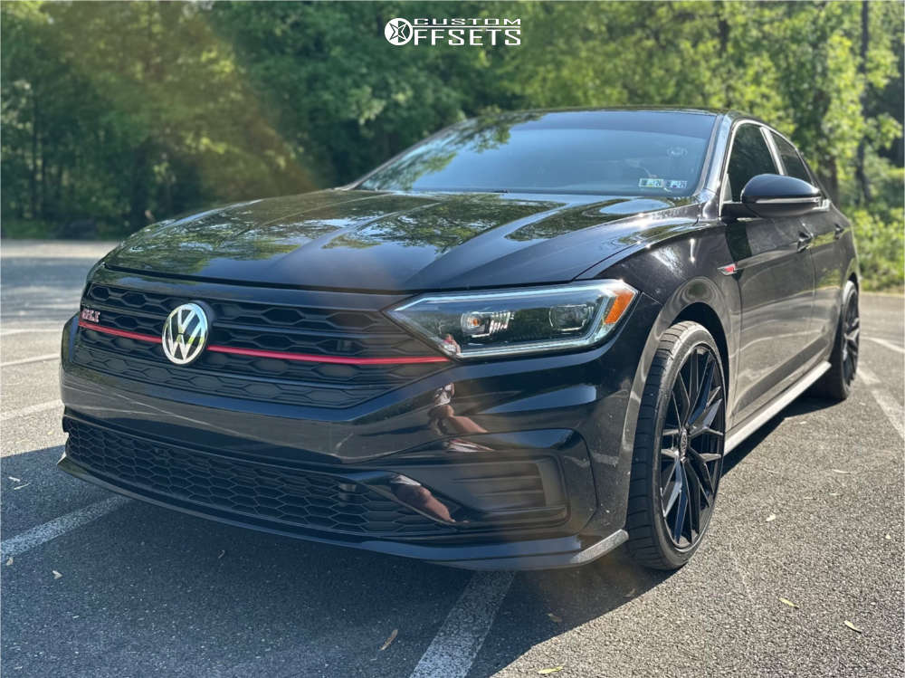 2020 Volkswagen Jetta with 19x8.5 35 TIS 505B and 245/35R19 Nitto Neo ...