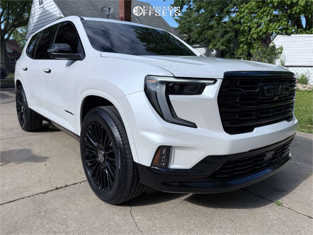 2025 GMC Acadia with 22x9.5 30 Asanti Black AB049 and 275/50R22 Hankook ...