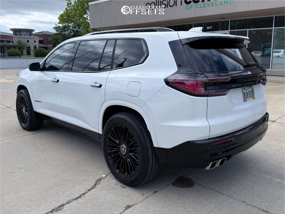 2025 GMC Acadia with 22x9.5 30 Asanti Black AB049 and 275/50R22 Hankook ...