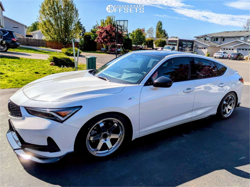 2023 Acura Integra with 18x9.5 35 AVID1 Av6 and 235/40R18 Nitto Neo Gen ...
