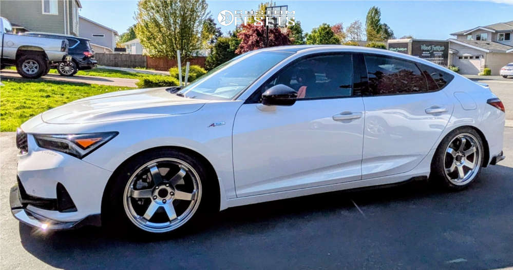 2023 Acura Integra with 18x9.5 35 AVID1 Av6 and 235/40R18 Nitto Neo Gen ...