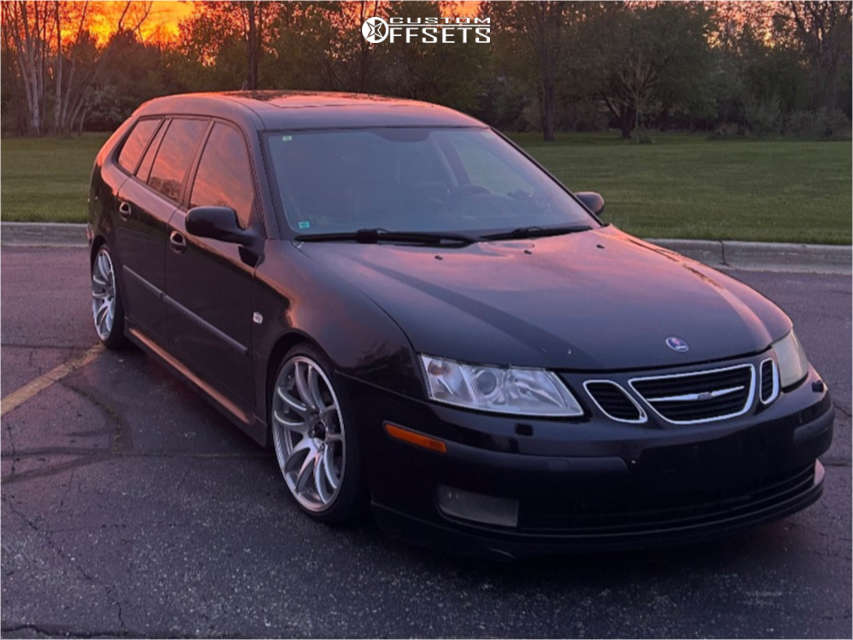 2007 Saab 9-3 with 18x8.5 35 Vors Tr4 and 215/35R18 Lexani Lxuhp-207 ...