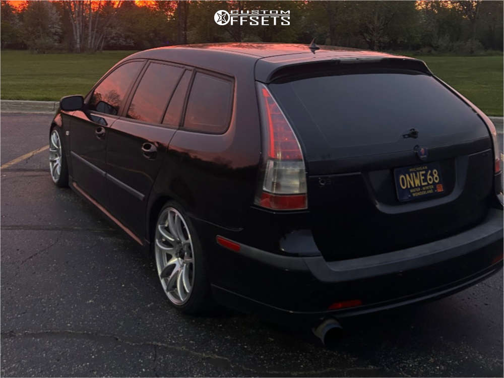 2007 Saab 9-3 with 18x8.5 35 Vors Tr4 and 215/35R18 Lexani Lxuhp-207 ...
