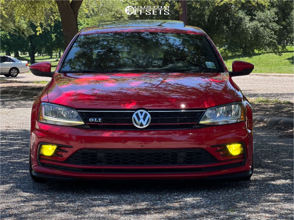 2017 Volkswagen Jetta with 18x8.5 35 Enkei T6s and 215/35R18 Ardent Rx6 ...