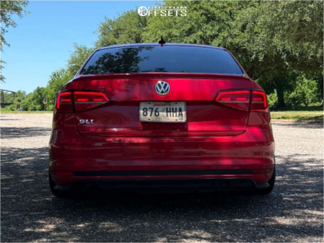 2017 Volkswagen Jetta with 18x8.5 35 Enkei T6s and 215/35R18 Ardent Rx6 ...