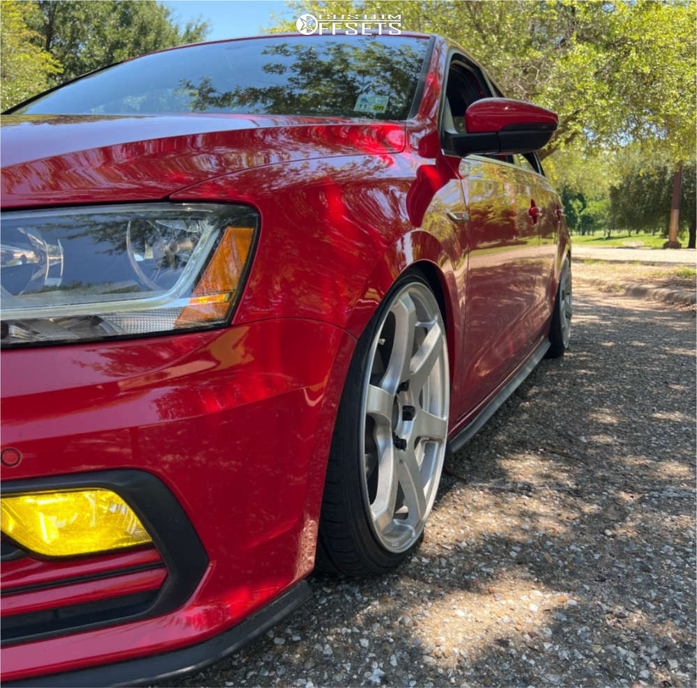 2017 Volkswagen Jetta with 18x8.5 35 Enkei T6s and 215/35R18 Ardent Rx6 ...