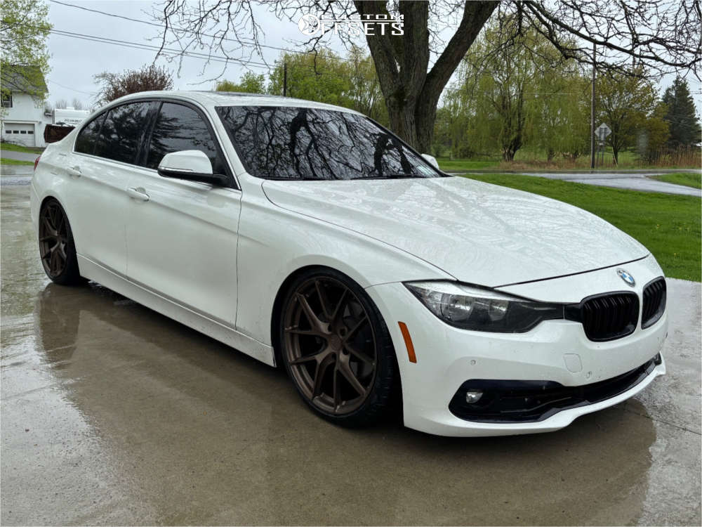2017 BMW 328d with 19x8.5 35 Aodhan Aff7 and 235/35R19 Lexani Lx-twenty ...