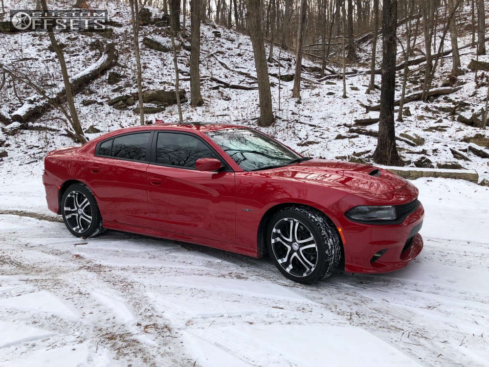 2017 Dodge Charger with 20x9.5 30 2Crave and 245/45R20 General Altimax ...