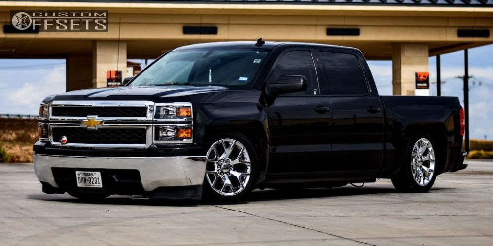 2014 Chevrolet Silverado 1500 with 20x8.5 31 Replica G04 and 275/45R20 ...