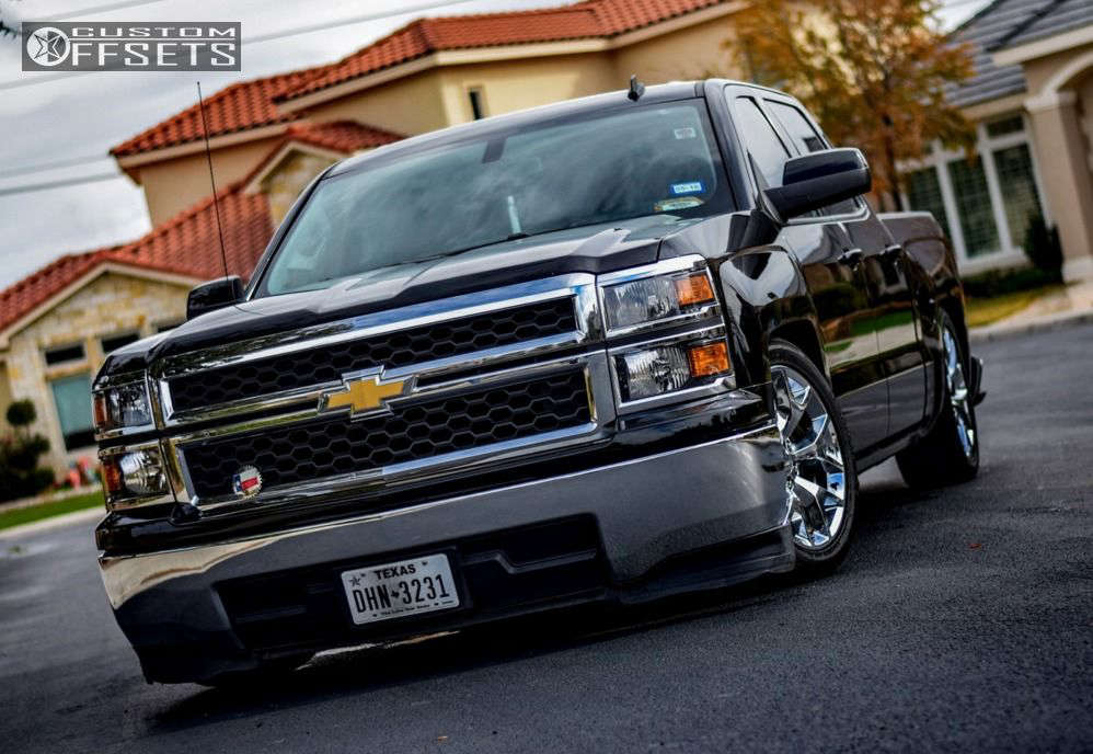 2014 Chevrolet Silverado 1500 with 20x8.5 31 Replica G04 and 275/45R20 ...