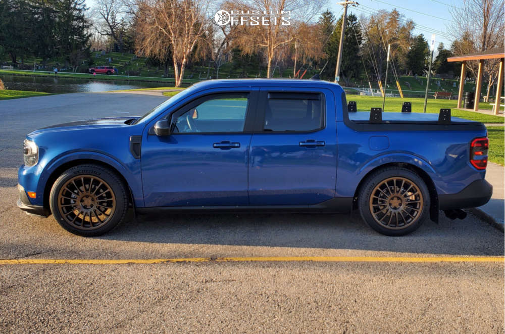 2024 Ford Maverick with 20x8.5 35 Vision Monaco and 245/45R20 Michelin ...