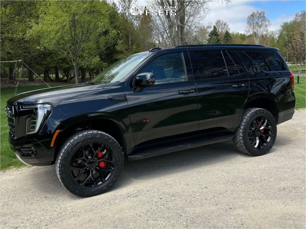 2025 GMC Yukon with 22x9 24 Impact Replicas Snowflake and 285/55R22 ...