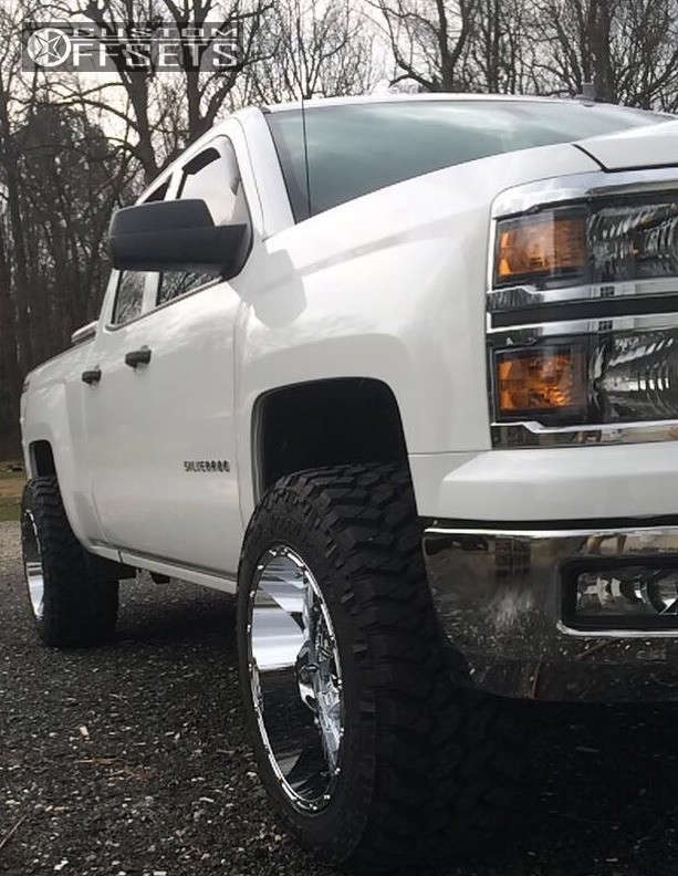 2014 Chevrolet Silverado 1500 with 20x12 -44 XD Riot and 33/12.5R20 ...