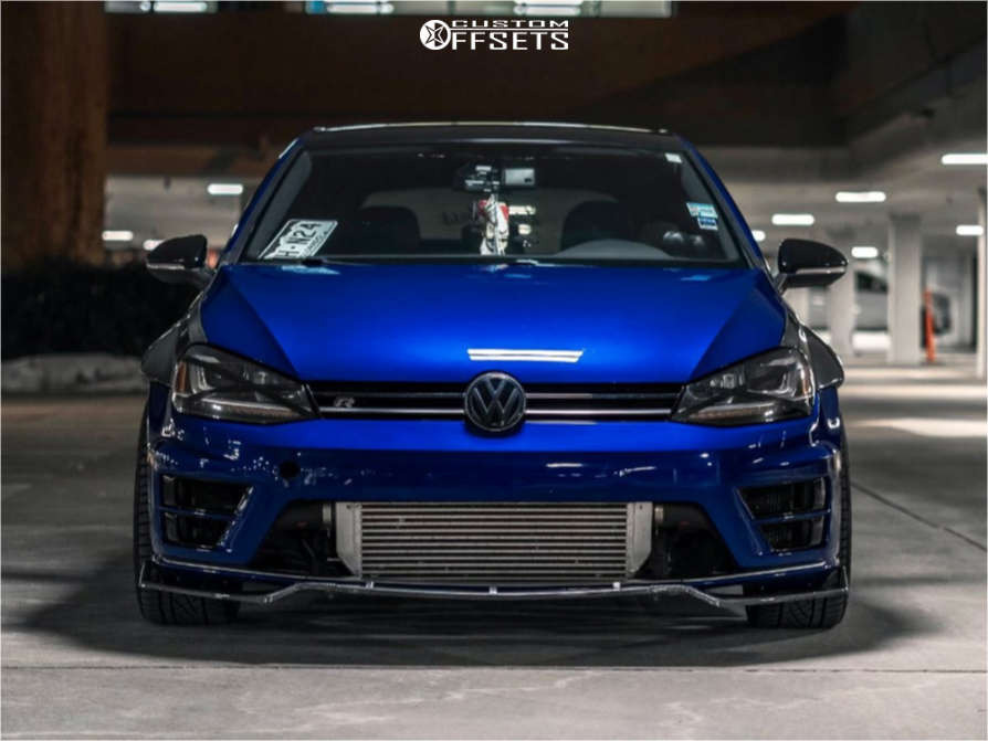 2015 Volkswagen Golf R with 19x9.5 35 ESR Cs12 and 235/35R19 ...