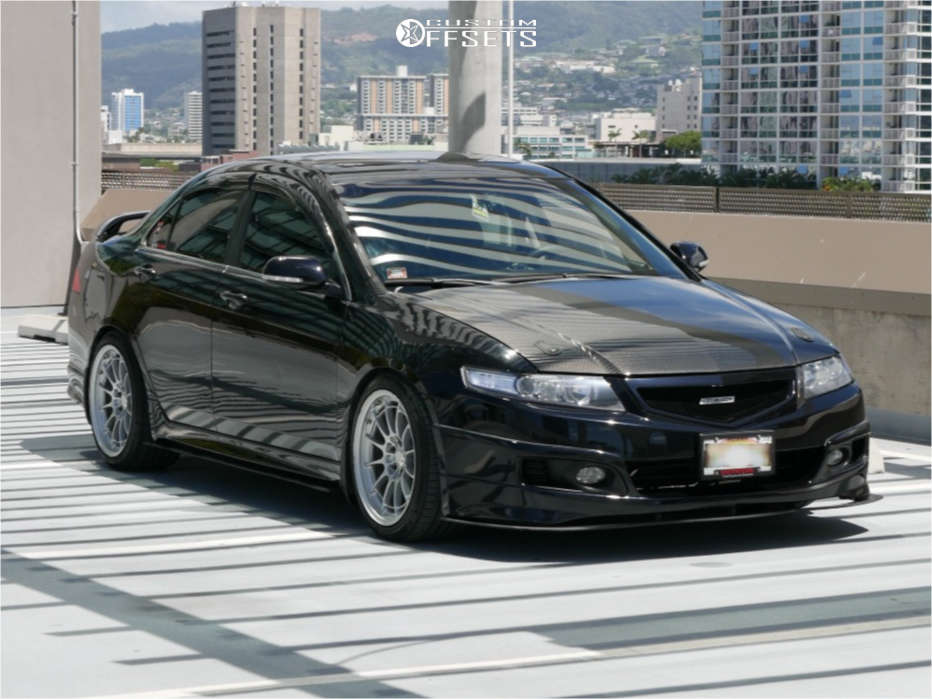 2007 Acura TSX with 18x9.5 40 Enkei Nt03m and 245/40R18 Nexen N Fera ...