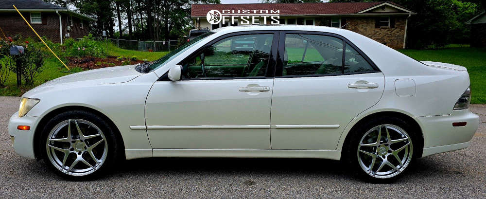 2002 Lexus IS300 with 18x8.5 35 Kansei Astro and 225/40R18 Nitto Nt555 ...