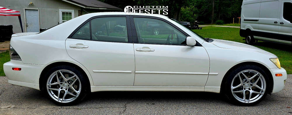 2002 Lexus IS300 with 18x8.5 35 Kansei Astro and 225/40R18 Nitto Nt555 ...