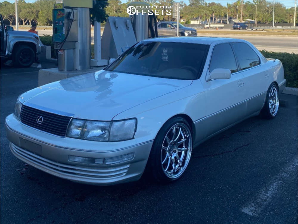 1993 Lexus LS400 with 18x9.5 22 Aodhan Ds02 and 225/40R18 Lexani Lx-307 ...