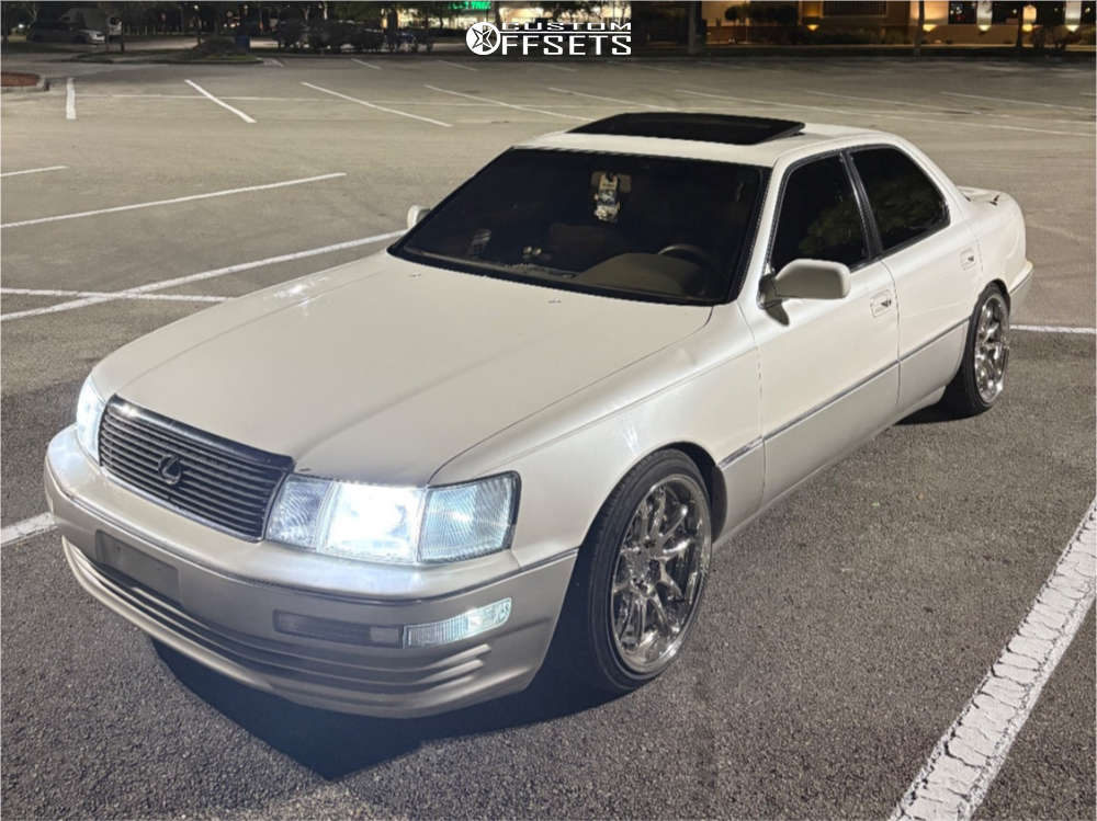 1993 Lexus LS400 with 18x9.5 22 Aodhan Ds02 and 225/40R18 Lexani Lx-307 ...