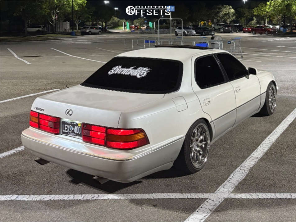 1993 Lexus LS400 with 18x9.5 22 Aodhan Ds02 and 225/40R18 Lexani Lx-307 and Coilovers | Custom ...