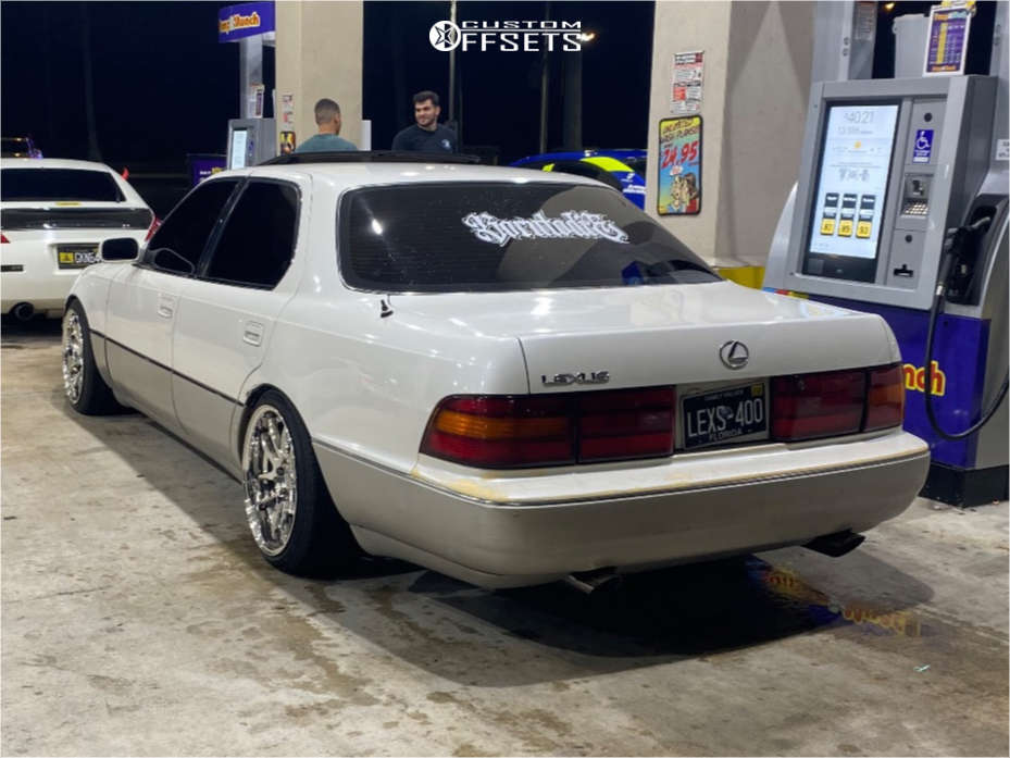 1993 Lexus LS400 with 18x9.5 22 Aodhan Ds02 and 225/40R18 Lexani Lx-307 ...