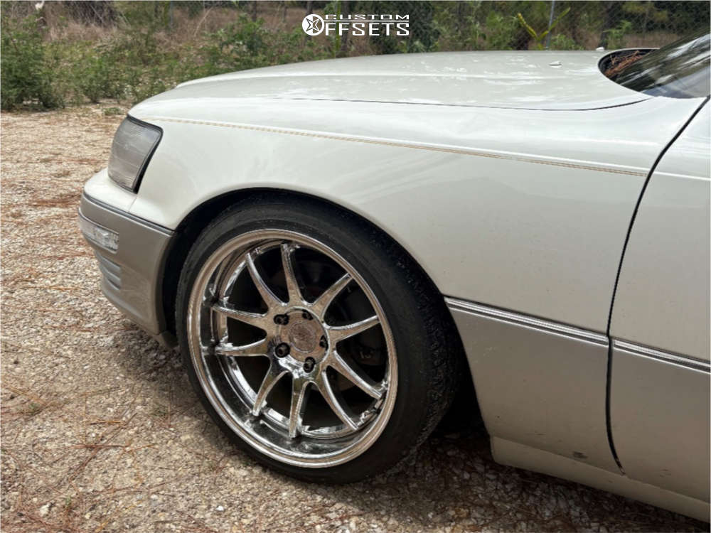 1993 Lexus LS400 with 18x9.5 22 Aodhan Ds02 and 225/40R18 Lexani Lx-307 and Coilovers | Custom ...