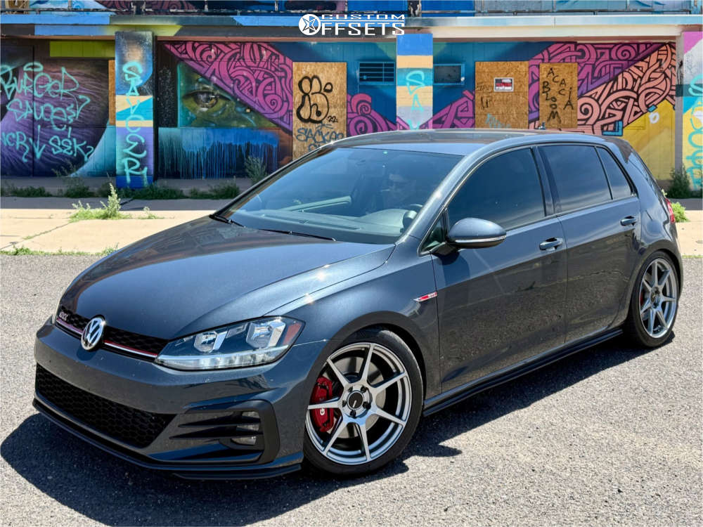 2020 Volkswagen GTI with 18x8 45 Enkei Tfr and 235/40R18 Kosic Drs-7 ...