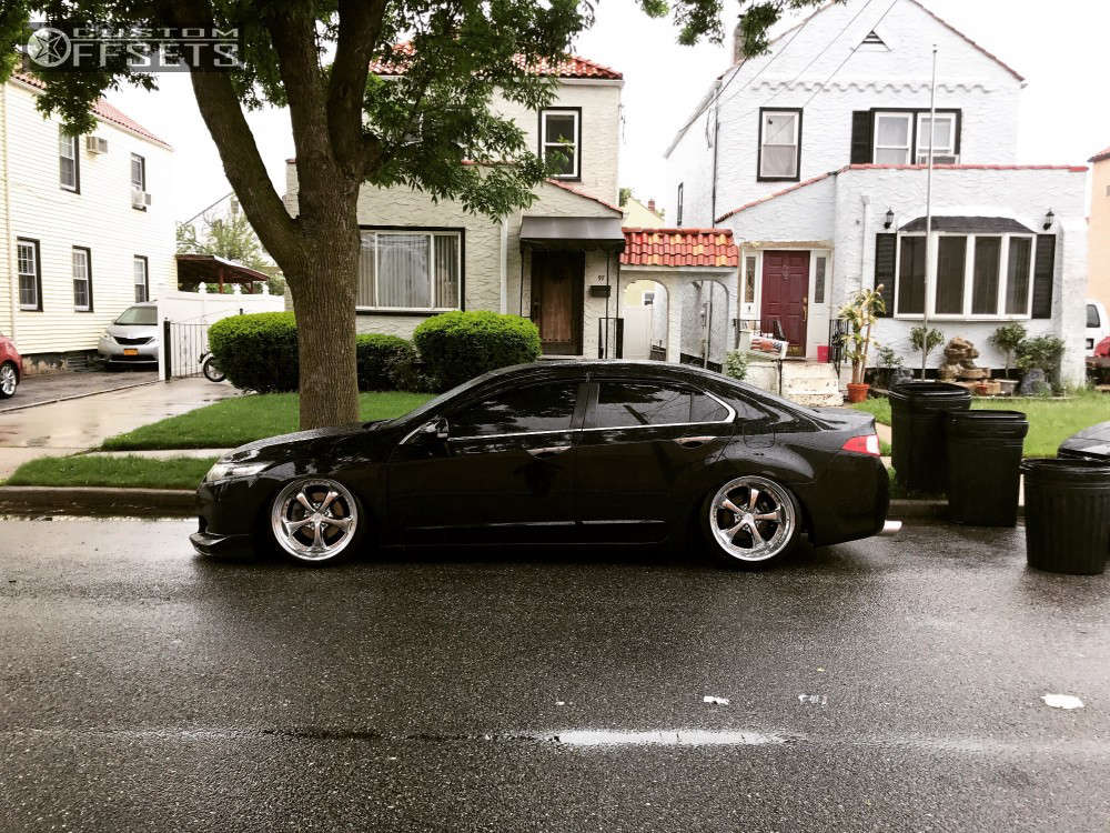 2009 Acura TSX with 19x10 3 Work VS KF and 245/35R19 Nankang NS-20 and ...