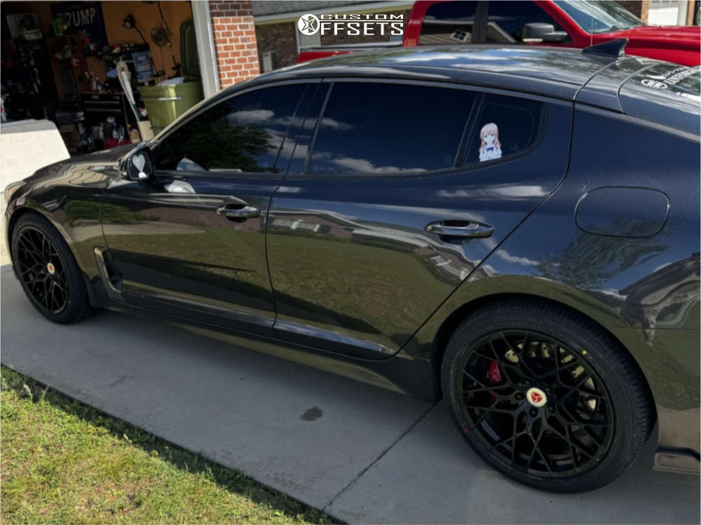 2019 Kia Stinger with 19x9.5 35 ARK Performance Ab-10s and 255/40R19 ...